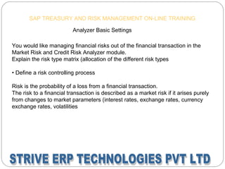 Sap treasury and risk management:strive erp | PPT