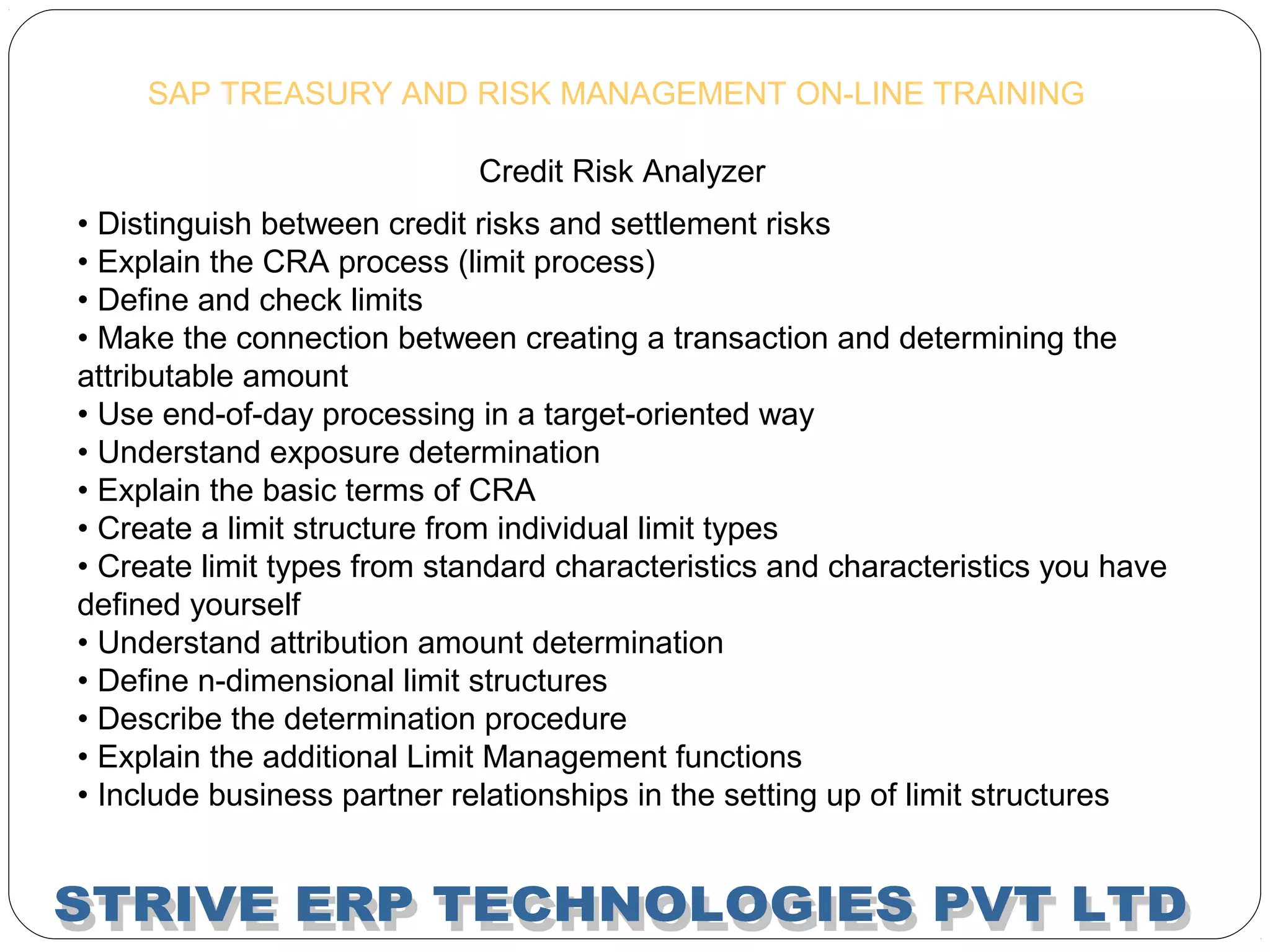 Sap treasury and risk management | PPT