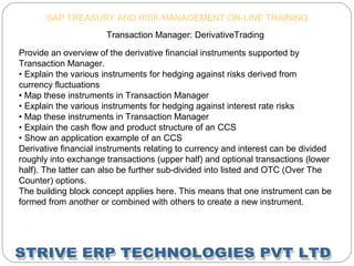 Sap treasury and risk management | PPT