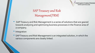 Sap Treasury and Risk Management ppt | PPTX