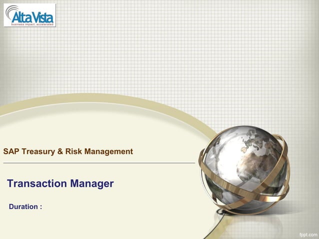 Sap trm treasury & risk management | PDF | Stocks and Bonds | Personal ...