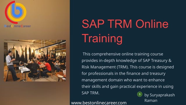 SAP TRM (Treasury and Risk Management) Training PPT | PPTX