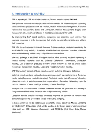 Sap tr um_dm_manual_monitoring of mr data_v1.0 | PDF