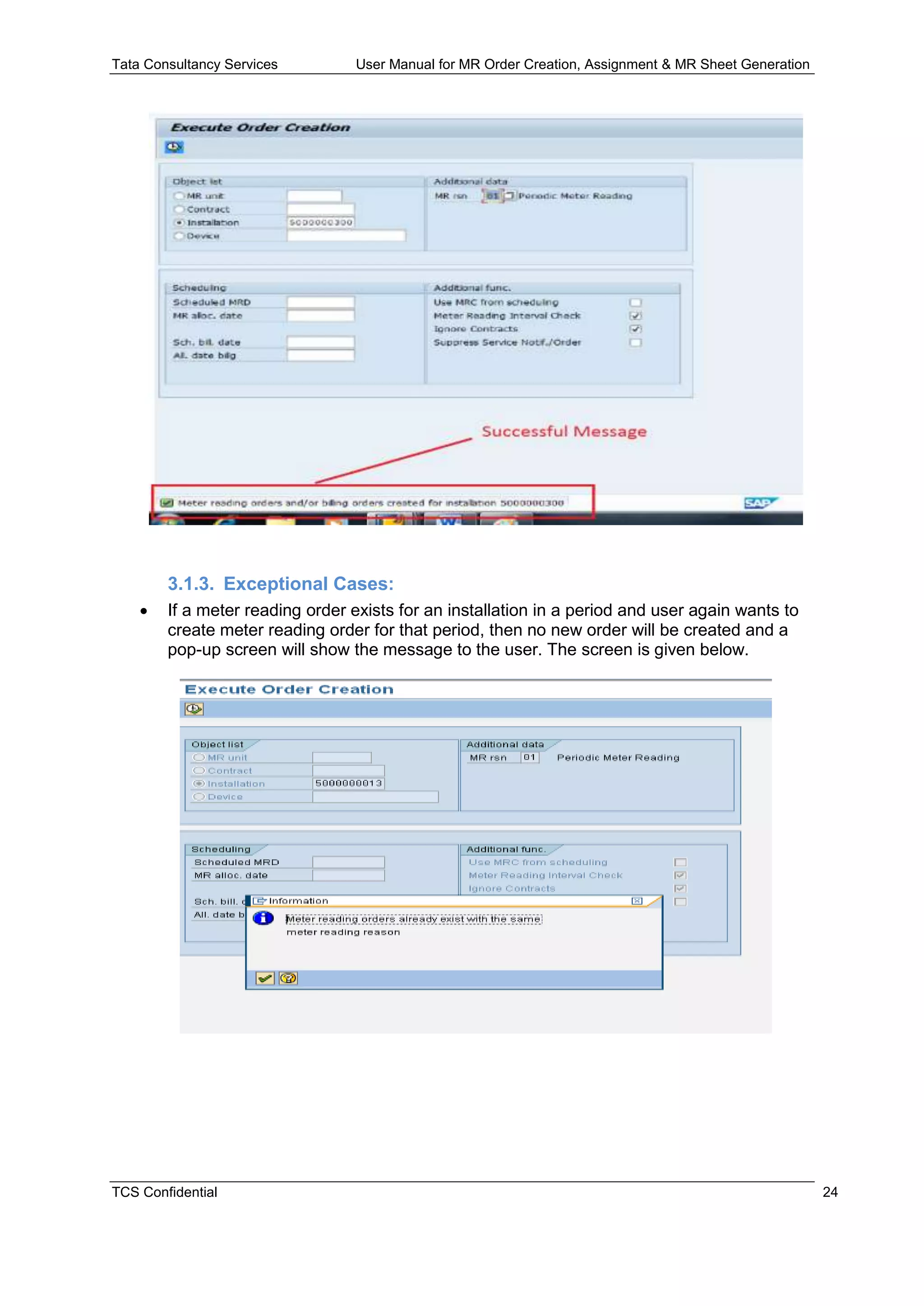 Sap tr um_dm_meter reading order creation, assignment and meter reading sheet generation_v1.0 | PDF