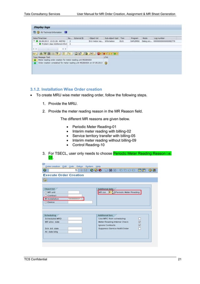 Sap Tr Umdmmeter Reading Order Creation Assignment And Meter Reading Sheet Generationv10
