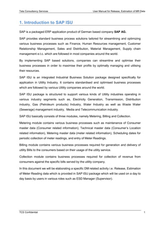 Sap tr um_dm_release,estimation of mr data_v1.0 | PDF