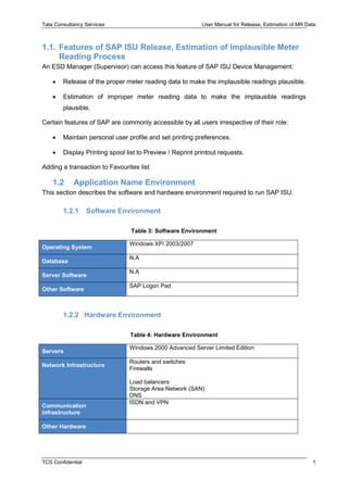 Sap tr um_dm_release,estimation of mr data_v1.0 | PDF