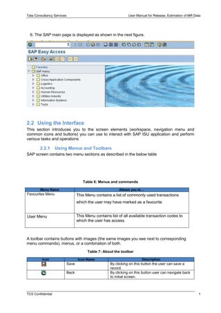 Sap tr um_dm_release,estimation of mr data_v1.0 | PDF