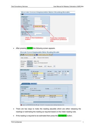 Sap tr um_dm_release,estimation of mr data_v1.0 | PDF