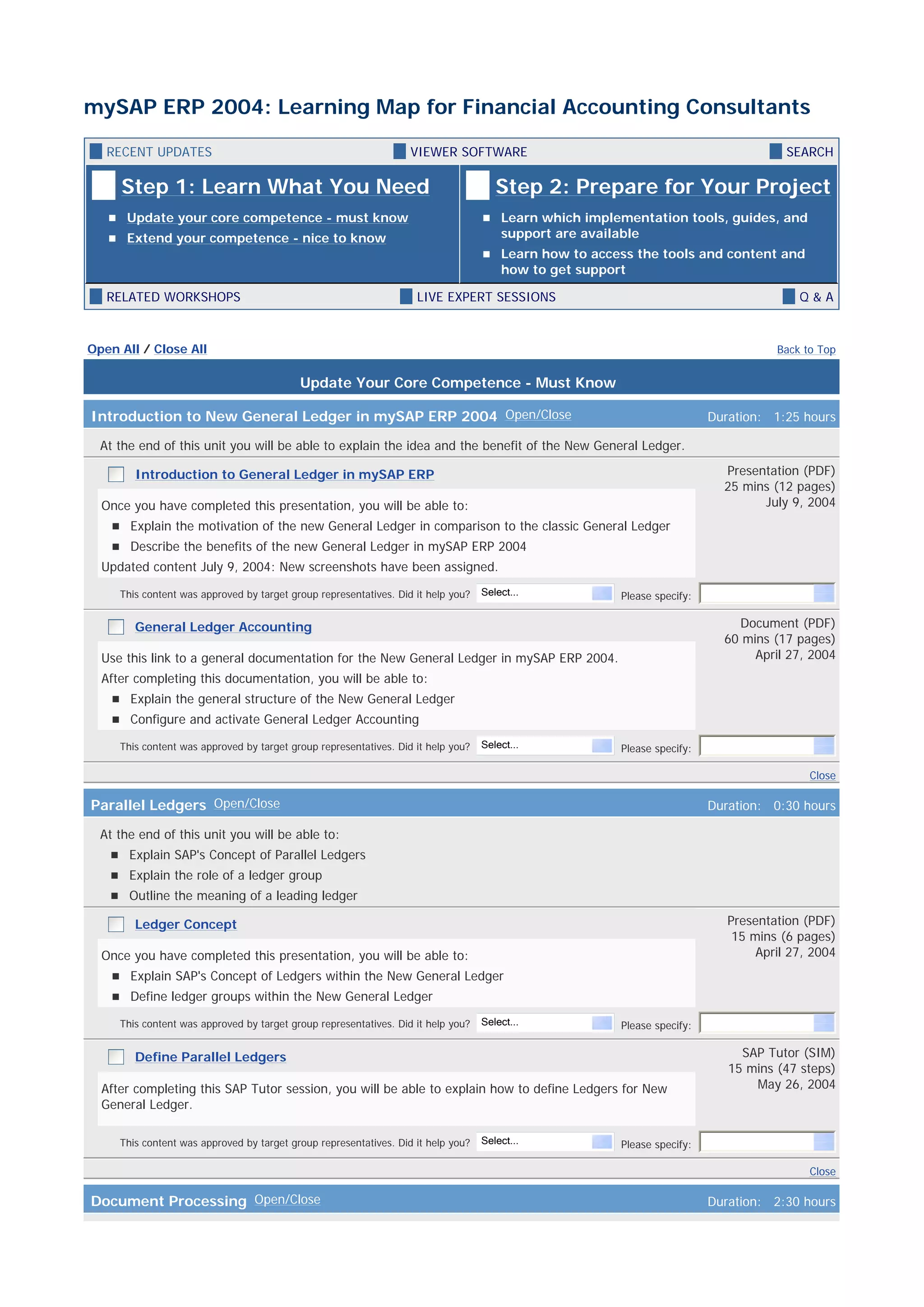 Sap tutor page | PDF