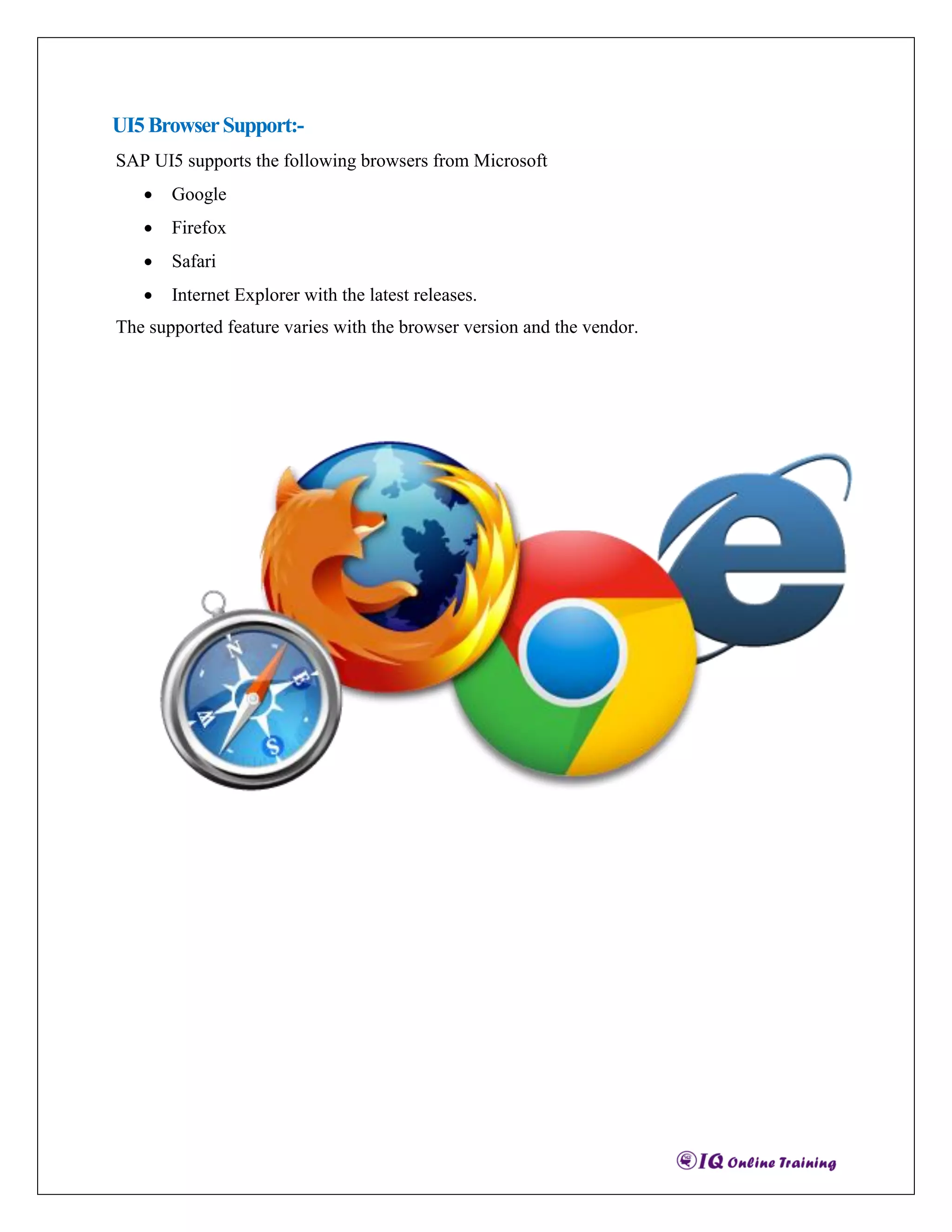 Sap Ui5 Overview | Sap Ui5 Architecture – Features | PDF
