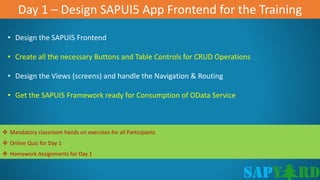 SAPUI5 with OData and SAP Fiori - Course Content.pdf