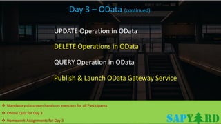 SAPUI5 with OData and SAP Fiori - Course Content.pdf