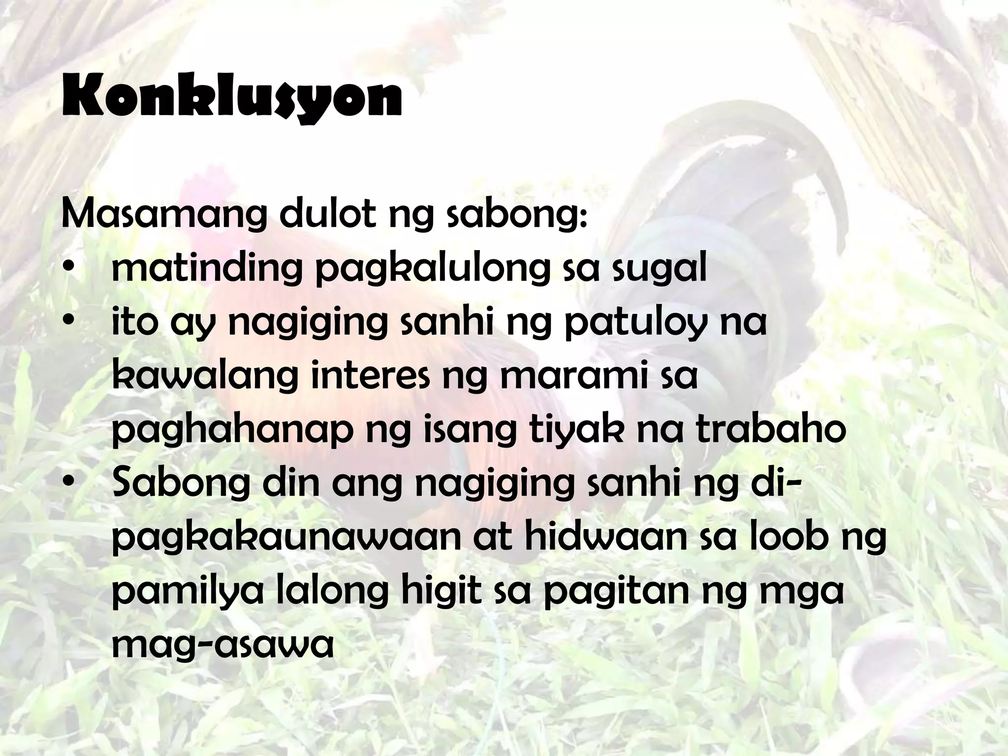 Sabong | PPTX