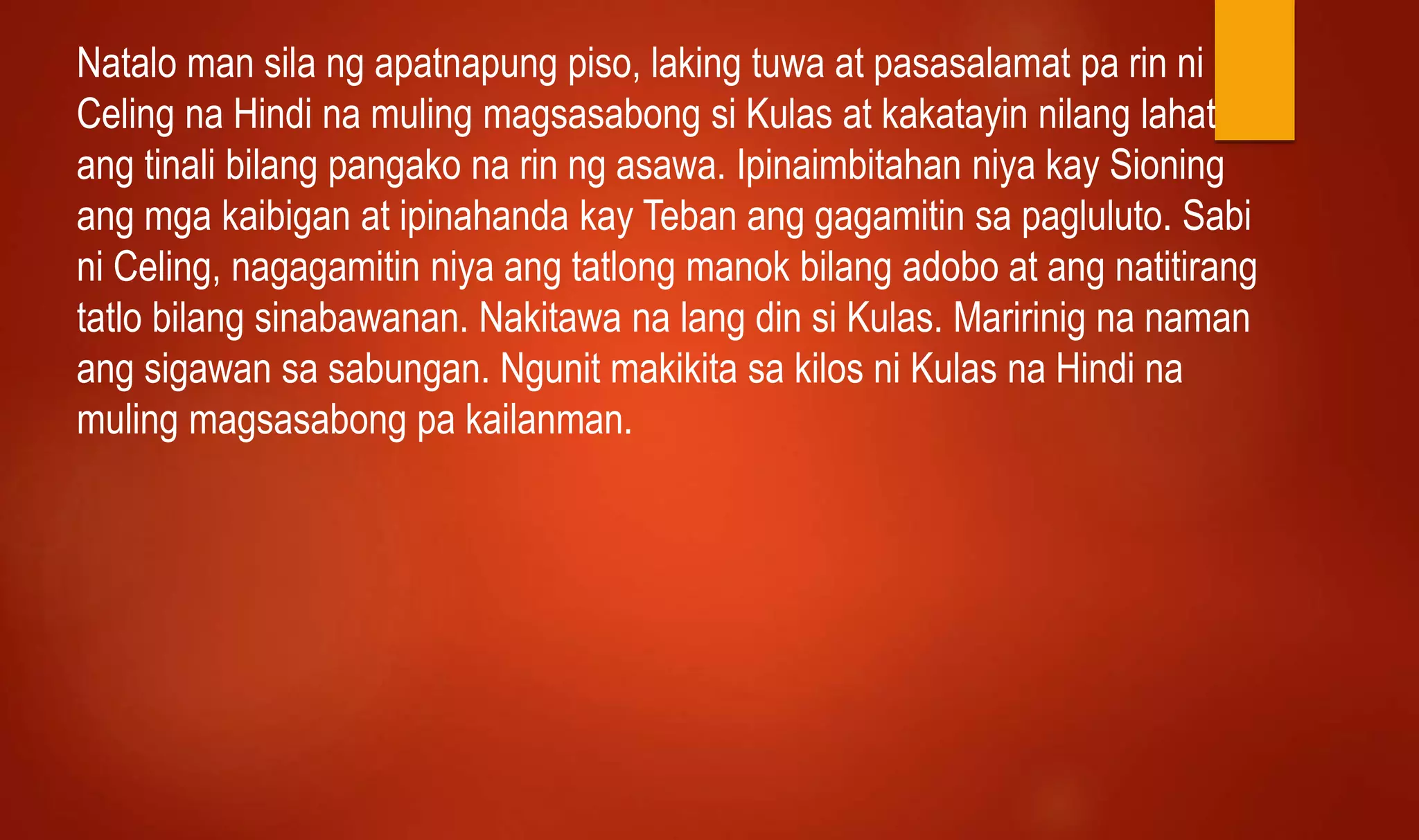 Filipino 8 Sa Pula, Sa Puti | PPTX