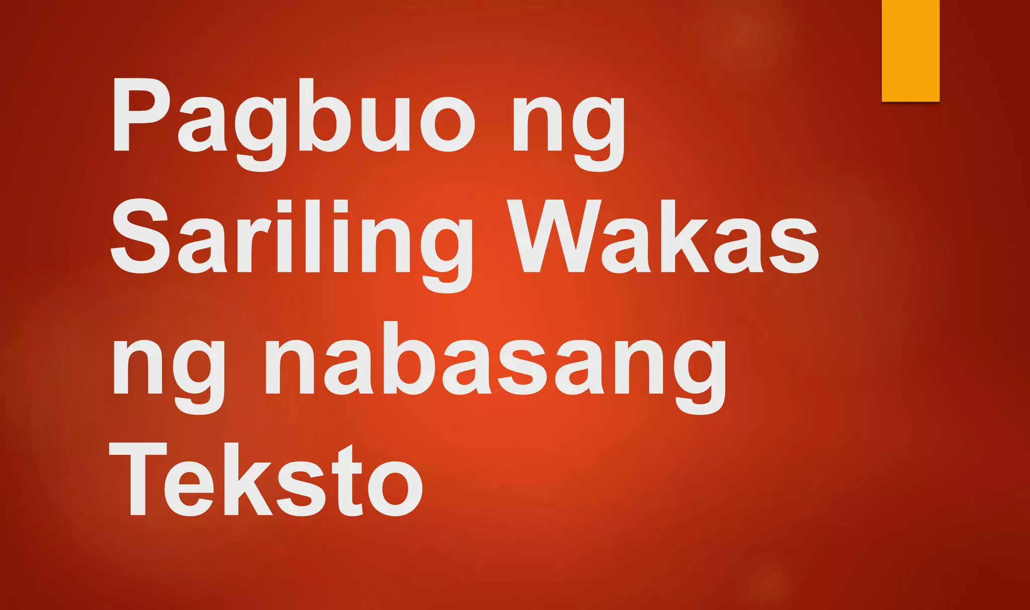 Filipino 8 Sa Pula, Sa Puti | PPTX