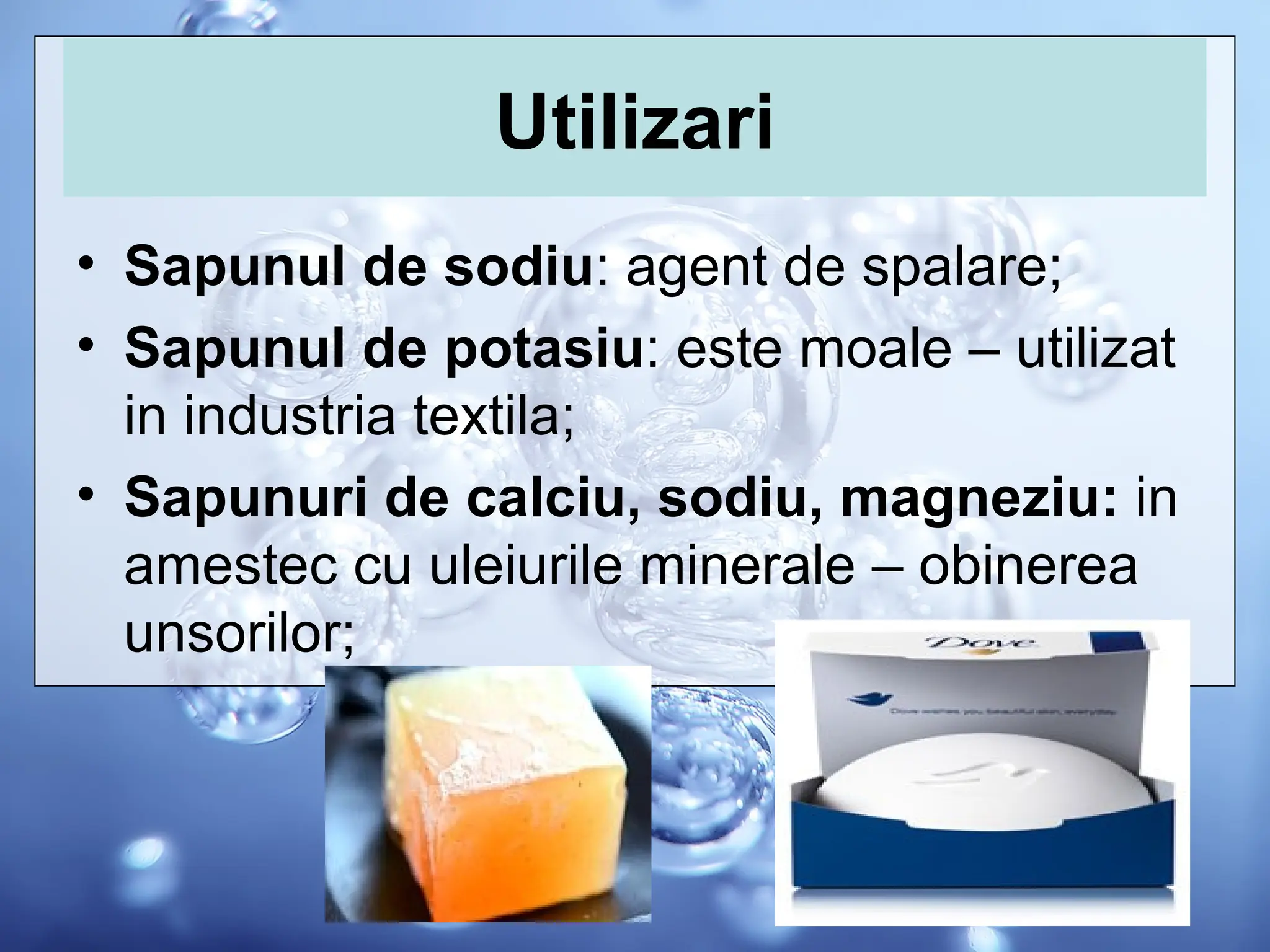 Prezentare chimie sapunuri si detergenti | PDF