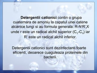 Prezentare chimie sapunuri si detergenti | PDF