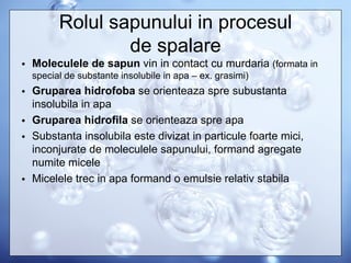 Prezentare chimie sapunuri si detergenti | PDF