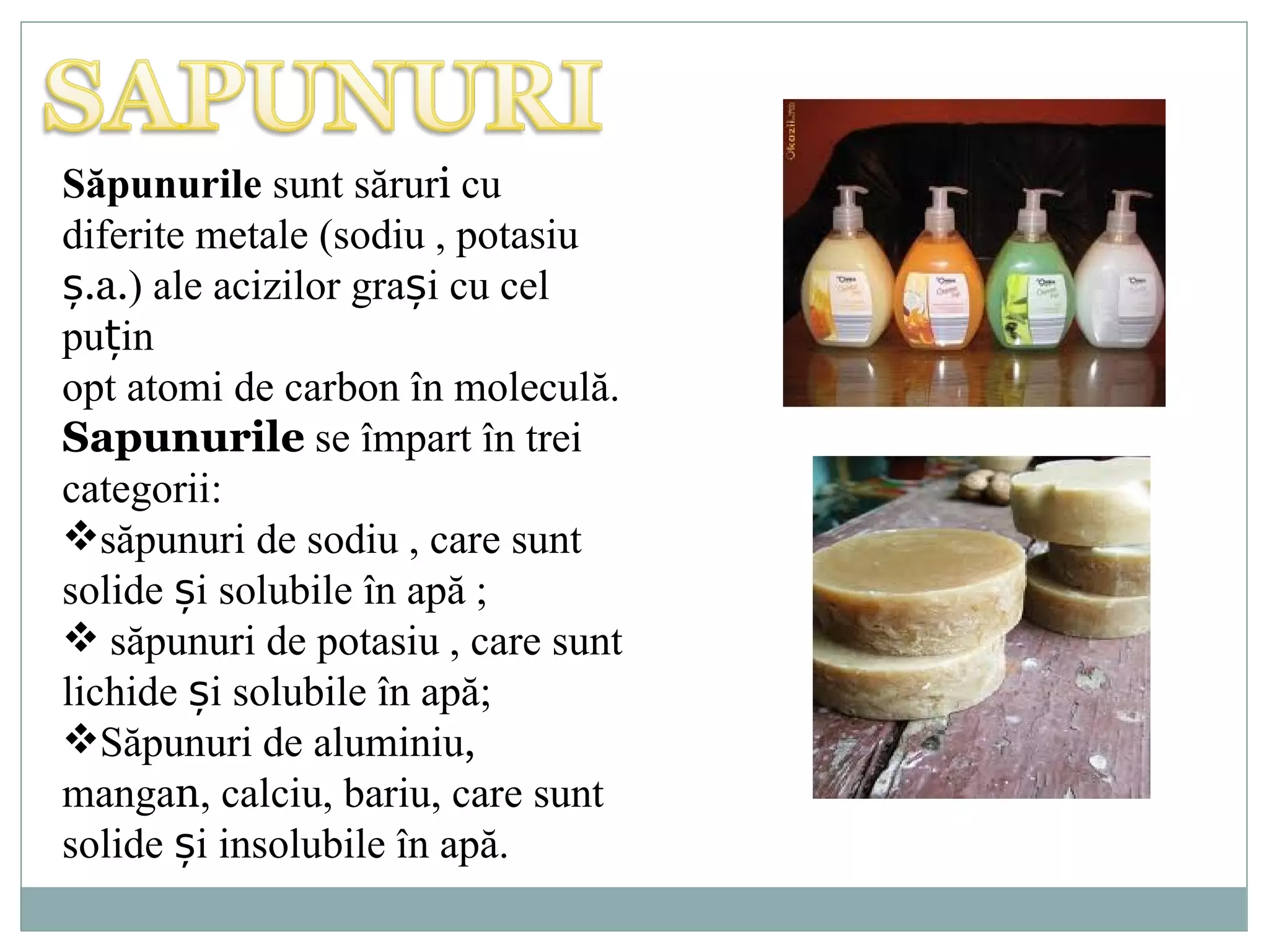 Sapunuri si detergenti(varianta corecta) | PPT
