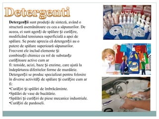Sapunuri si detergenti(varianta corecta) | PPT