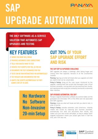 Sap upgrade automation | PDF