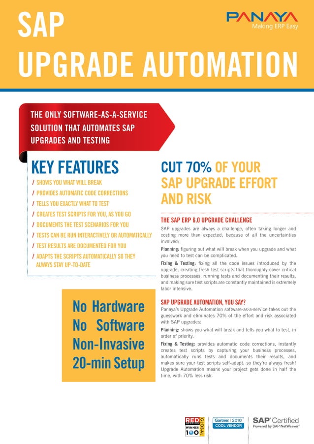 Sap upgrade automation | PDF