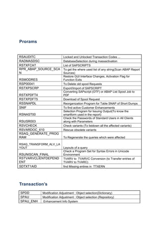 Sap upgrade | PDF | Operating Systems | Computer Software and Applications