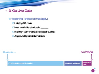 Sap Upgrade Project Brief | PPT