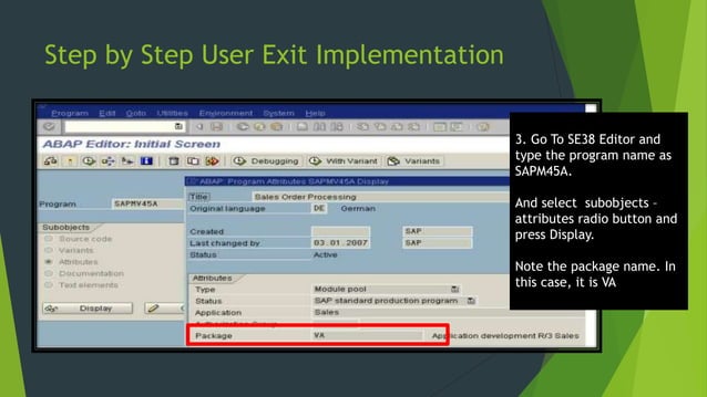Sap User Exit for Functional Consultant | PPTX