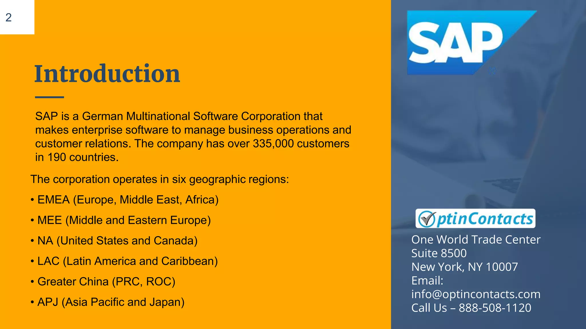 OptinContacts: SAP Users List | PPT