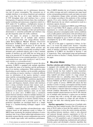 E-MICE: Energy-Efficient Concurrent Exploitation of Multiple Wi-Fi Radios | PDF