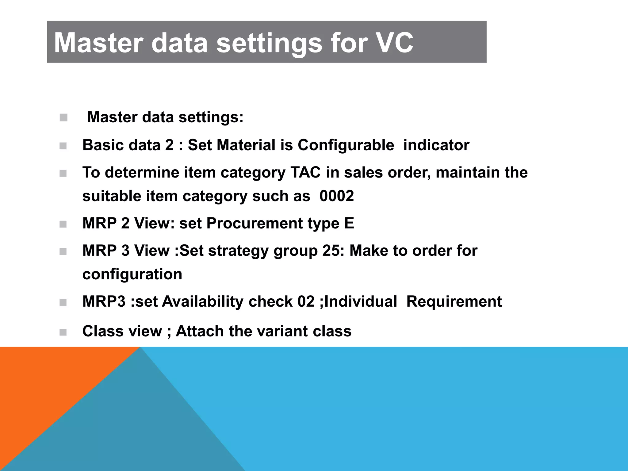 SAP Variant configuration | PPTX | Computing | Technology & Computing