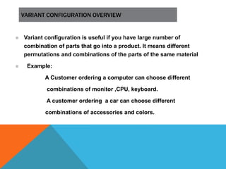 SAP Variant configuration | PPTX