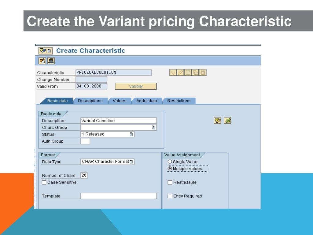 SAP Variant configuration