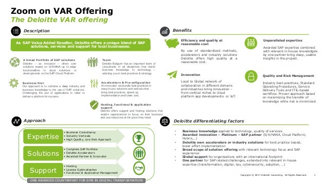 OnePager: Why Deloitte as your SAP Partner