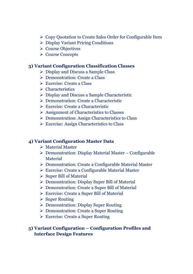 SAP VC Online Training | SAP Variant Configuration Training Content ...