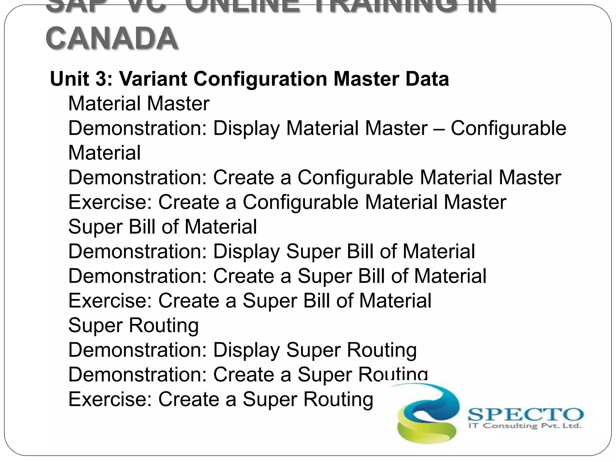 Sap vc online training | PPT