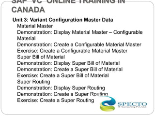 Sap vc online training | PPT