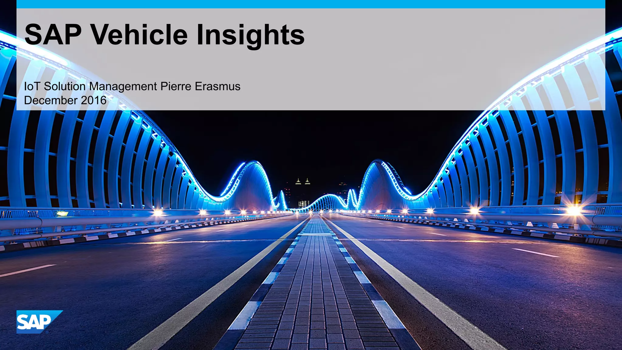 Sap Vehicle Insights short overview | PPT