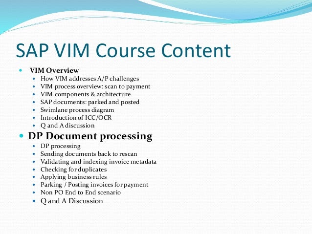 Sap Vim Online Training Course In Usa Sap Vim Online Training Cour…