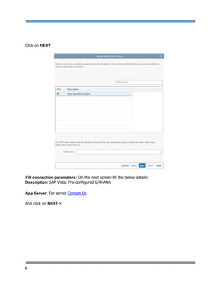 SAP GUI Installation Guide for Windows | Step-by-Step Setup for SAP Access | PDF