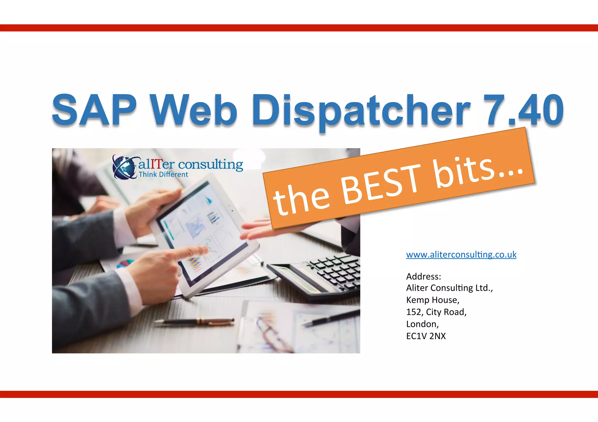 SAP Web Dispatcher - Best Bits | PPT