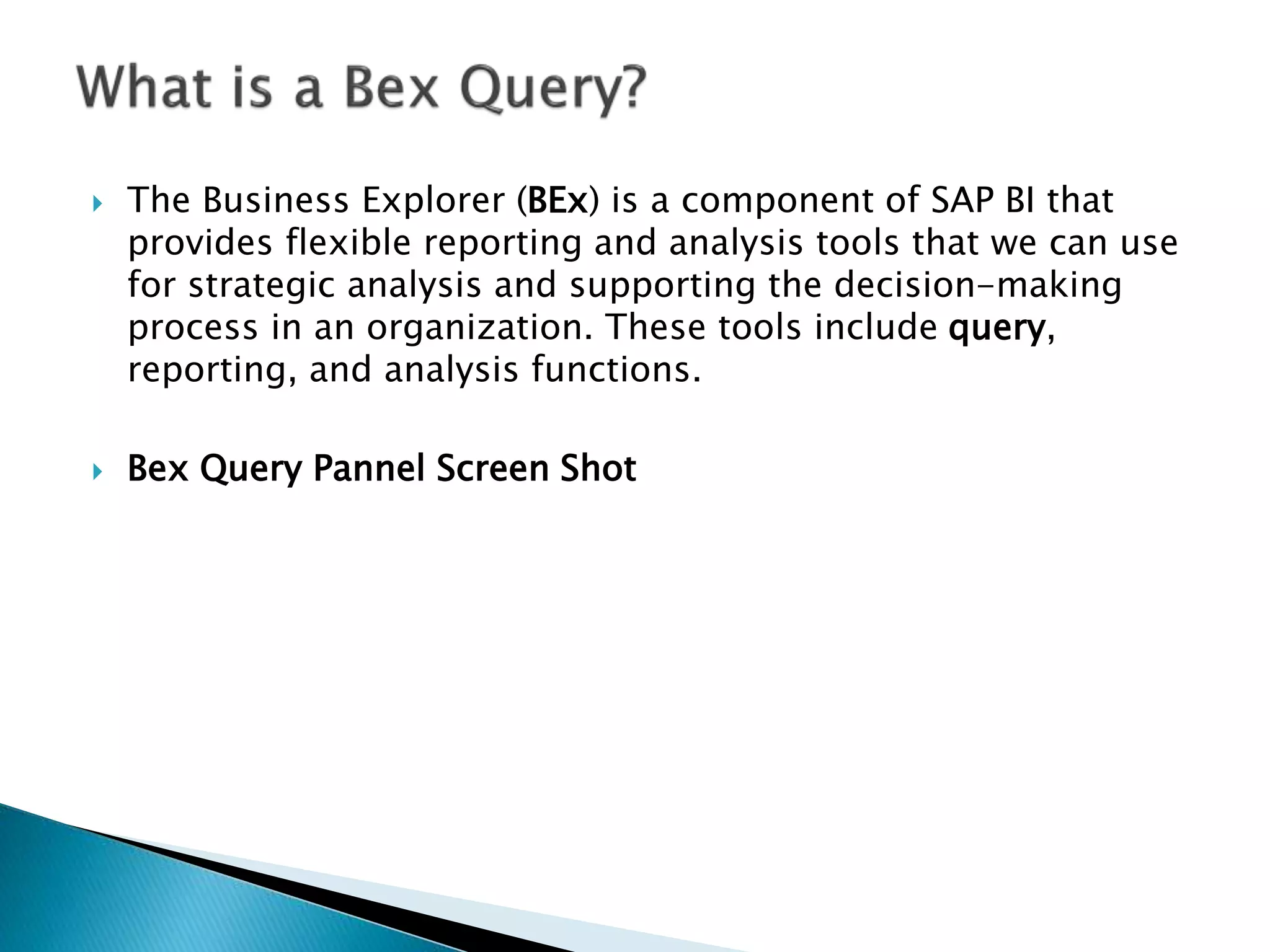 SAP BO Web Intelligence (BI Launch Pad)-Basics | PPTX