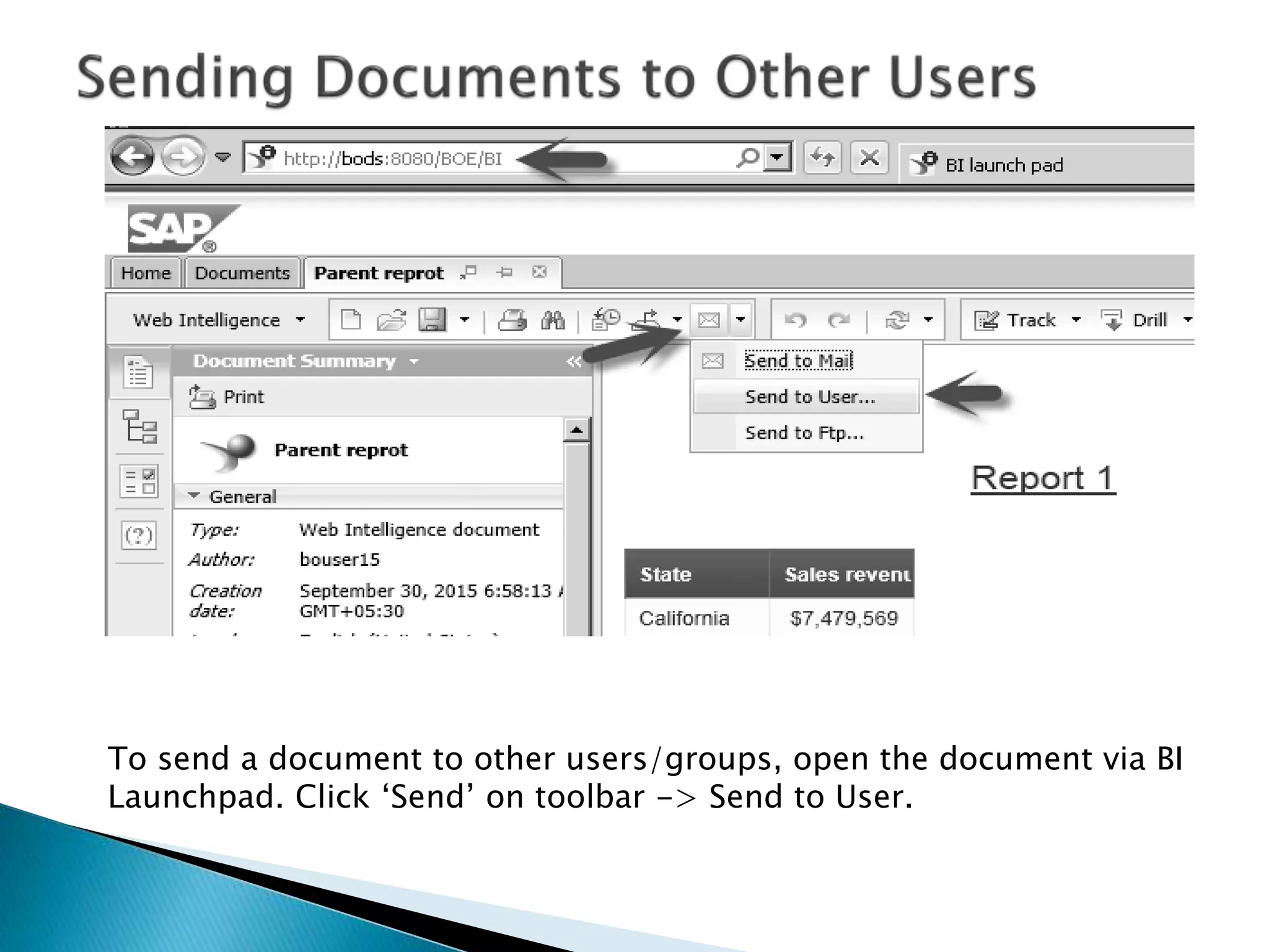 SAP BO Web Intelligence (BI Launch Pad)-Basics | PPTX