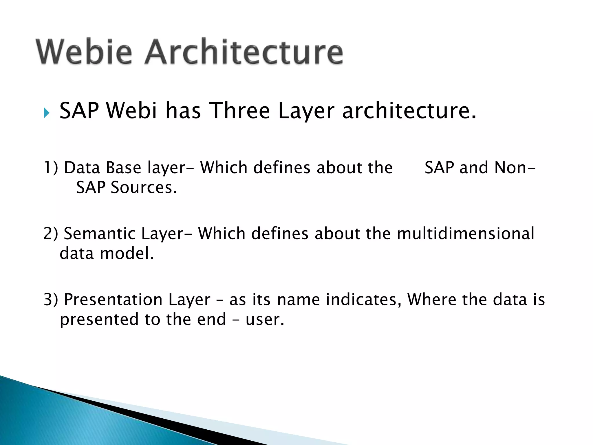 SAP BO Web Intelligence (BI Launch Pad)-Basics | PPTX