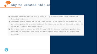 India GST ASP GSP Solution | PPT