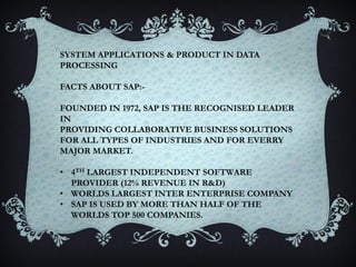 Sap general presentation | PPTX