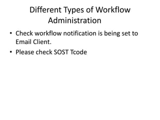 Sap workflow adminsitration | PPT