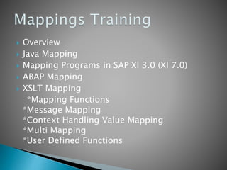 Sap xi online training | PPT